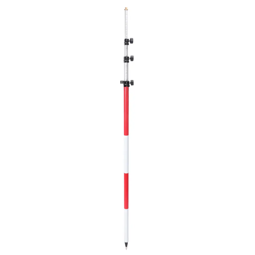Prism Pole for Total Station | DZ520 5.2m 4-Section Aluminum Pole