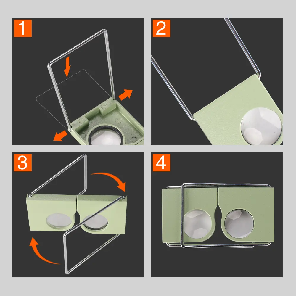 PS2A Pocket Stereo Viewer | Durable Metal Pocket Stereo Viewer for ...